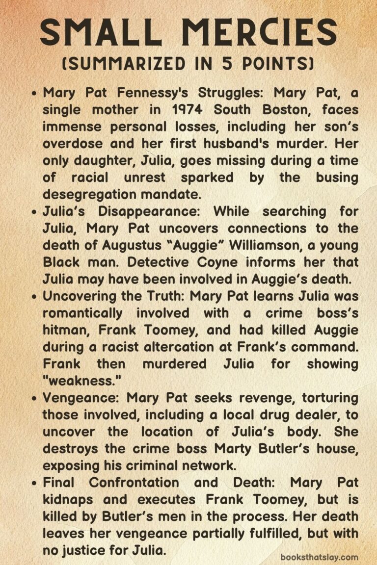 Small Mercies Summary, Characters and Themes