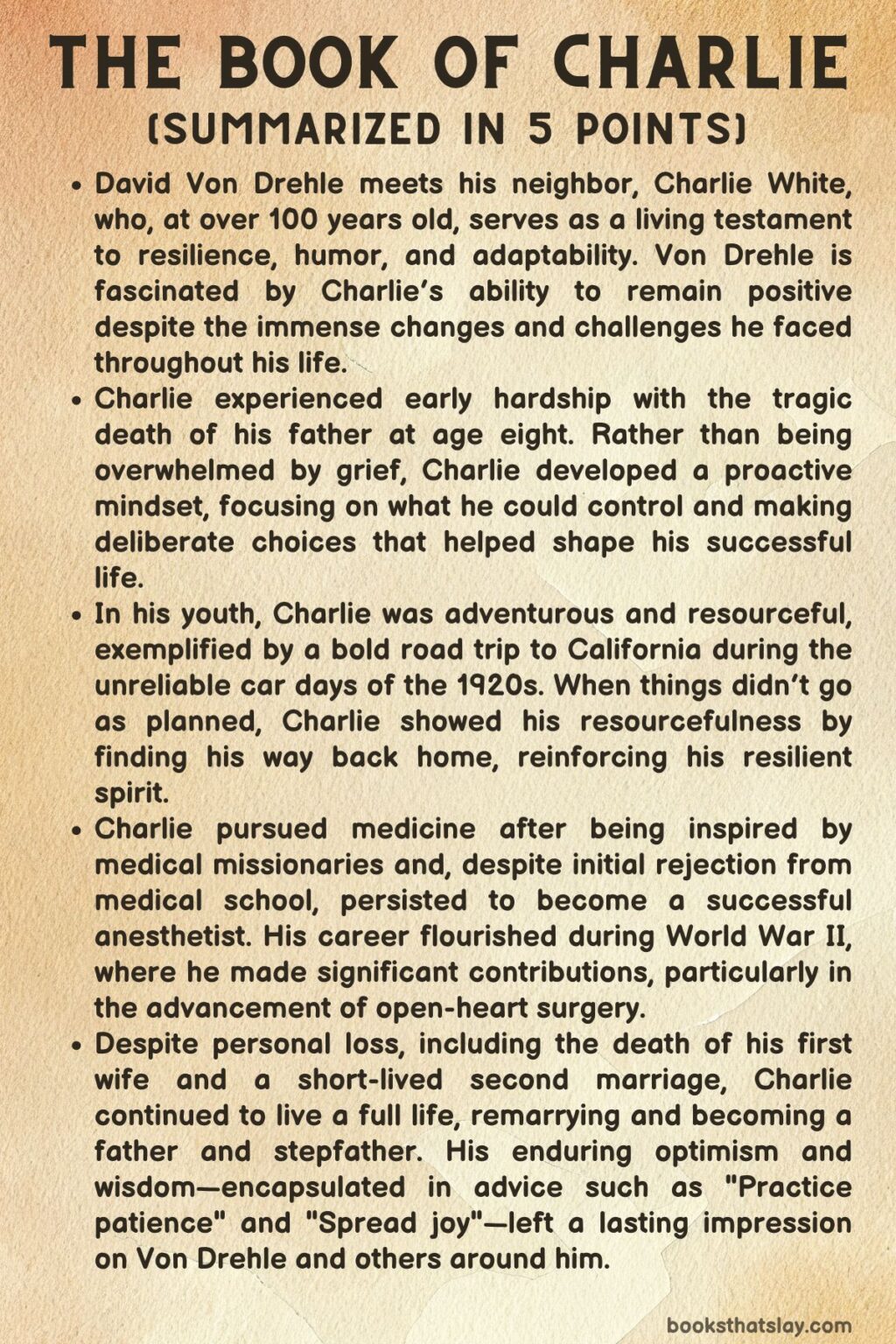 The Book of Charlie Summary, Analysis and Themes