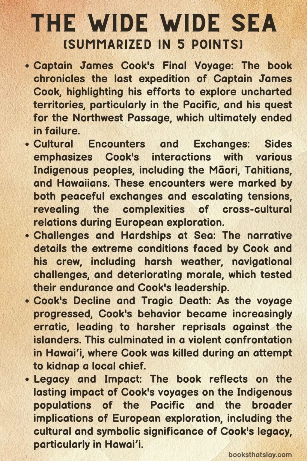 The Wide Wide Sea Summary, Analysis and Themes