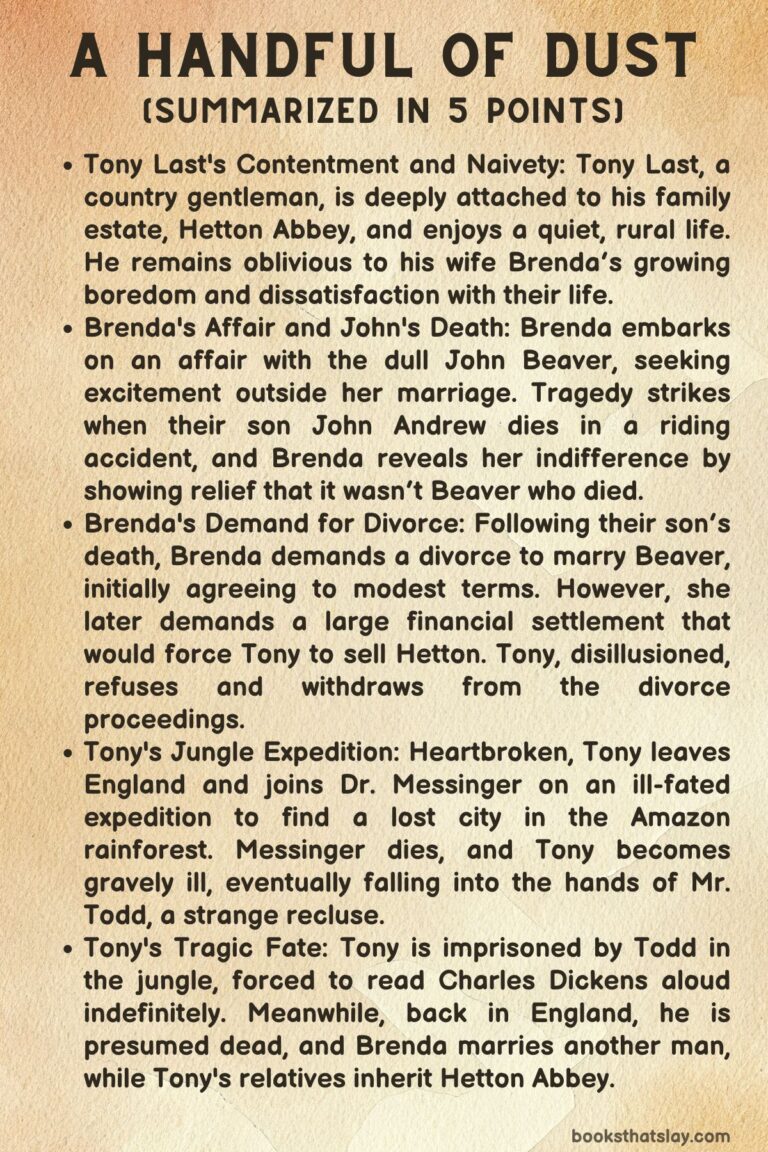 A Handful of Dust Summary, Characters and Themes