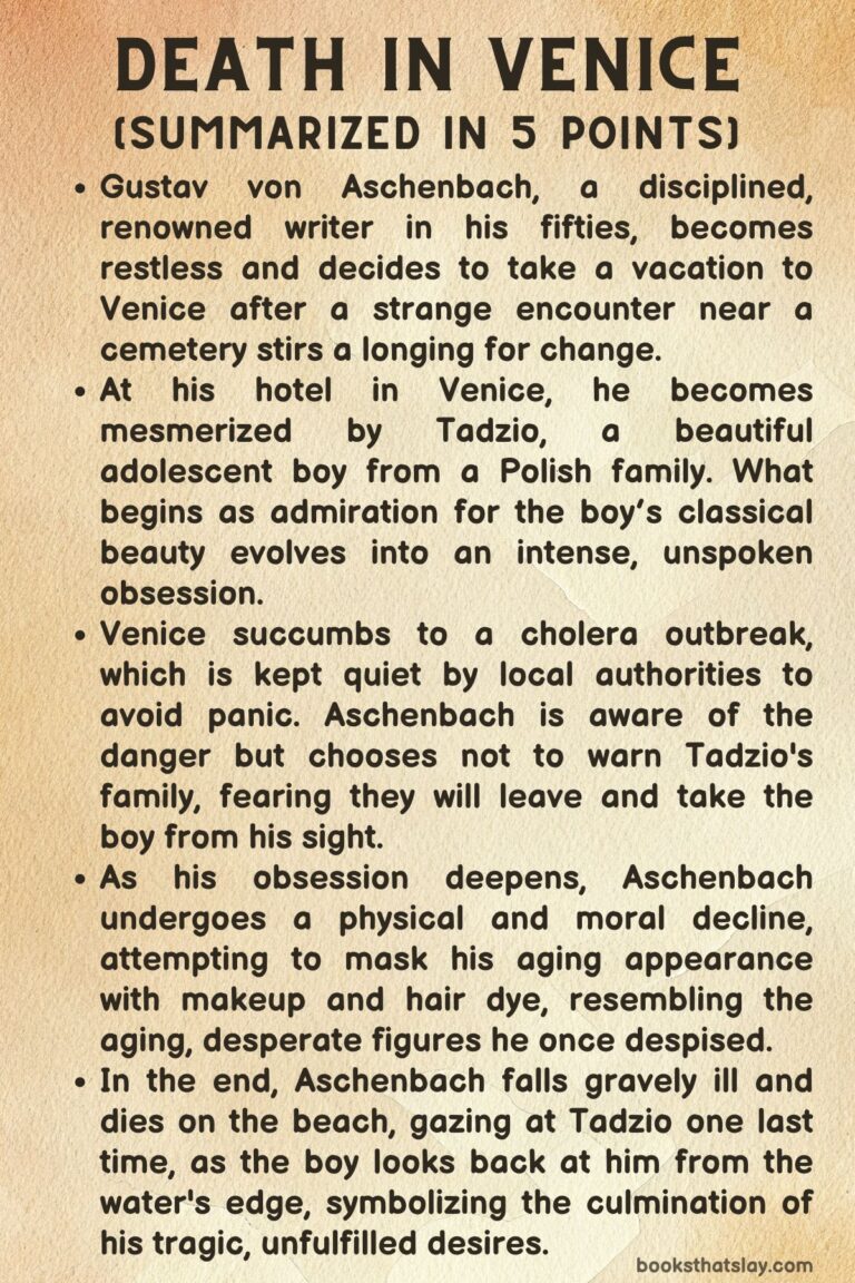 Death in Venice Summary, Characters and Themes