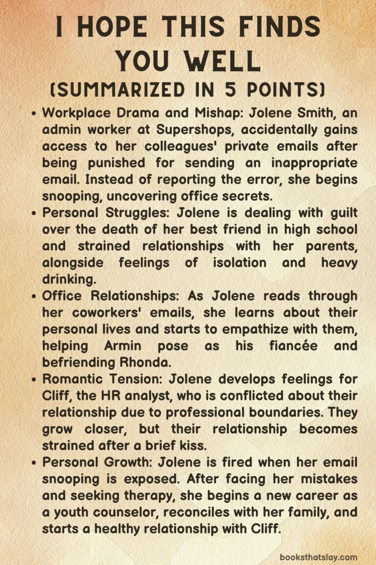 I Hope This Finds You Well Summary, Characters and Themes
