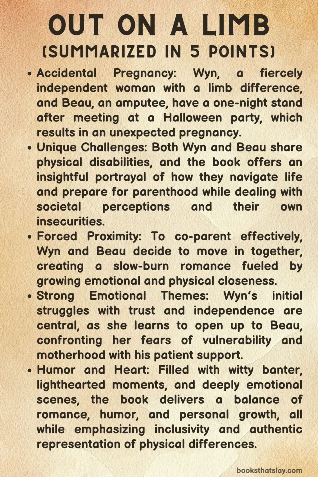 Out on a Limb Summary, Characters and Themes