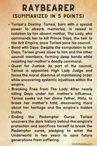 Raybearer Summary, Characters and Themes