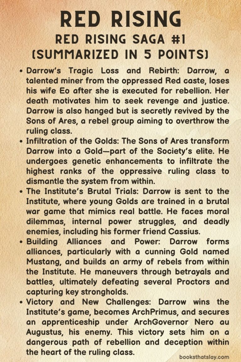 Red Rising by Pierce Brown Summary, Characters and Themes
