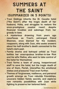 Summers at the Saint Summary, Themes and Review