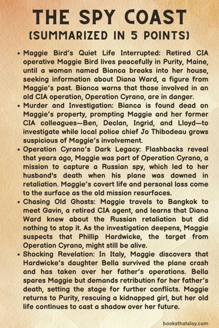 The Spy Coast by Tess Gerritsen Summary, Characters and Themes