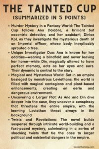 The Tainted Cup Summary, Characters and Themes
