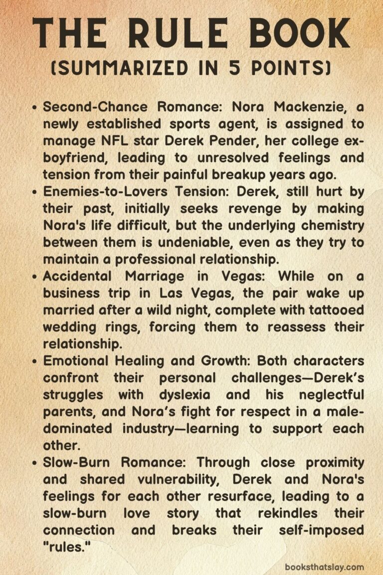 The Rule Book by Sarah Adams Summary, Characters and Themes