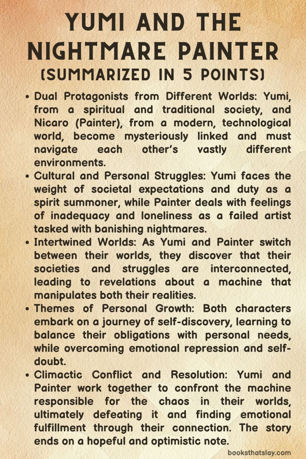 Yumi and the Nightmare Painter Summary, Characters and Themes