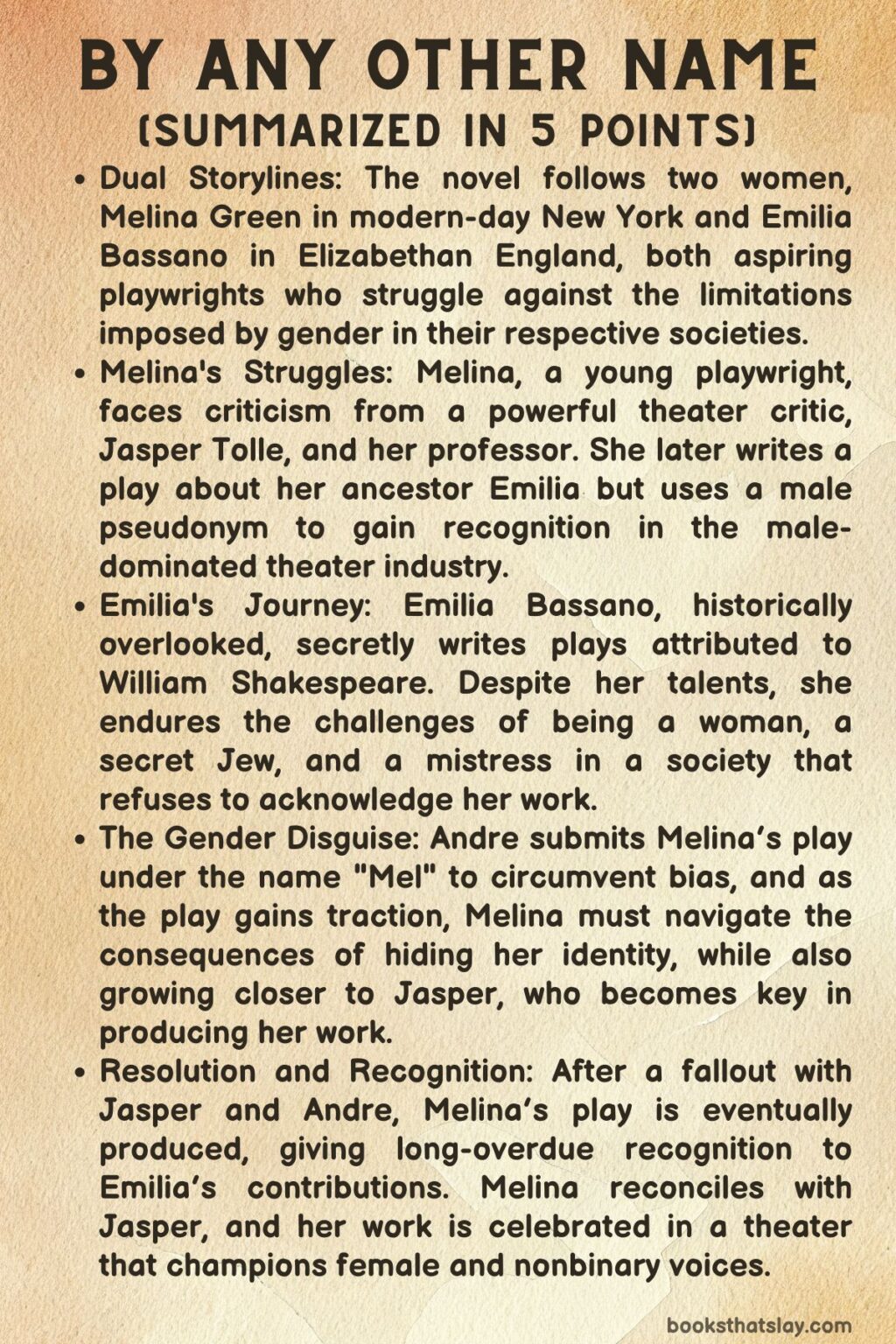 By Any Other Name Summary, Characters and Themes