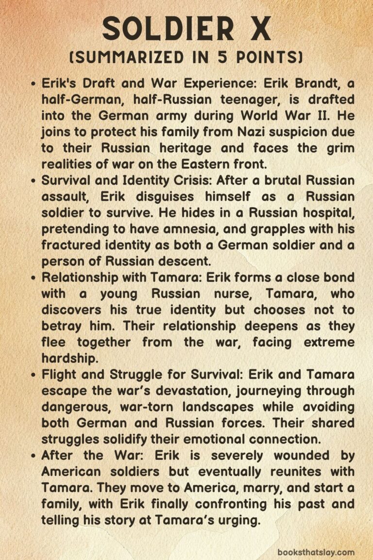 Soldier X Summary, Characters and Themes