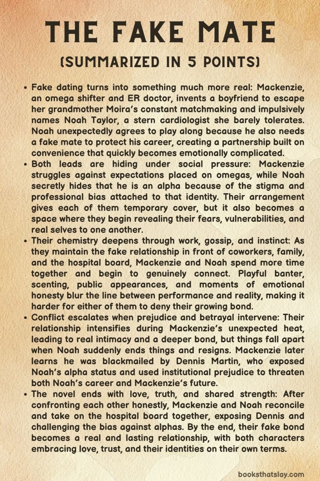 The Fake Mate Summary, Characters and Themes