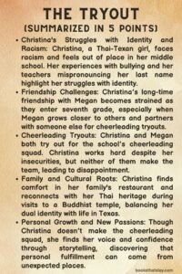 The Tryout Summary, Characters and Themes