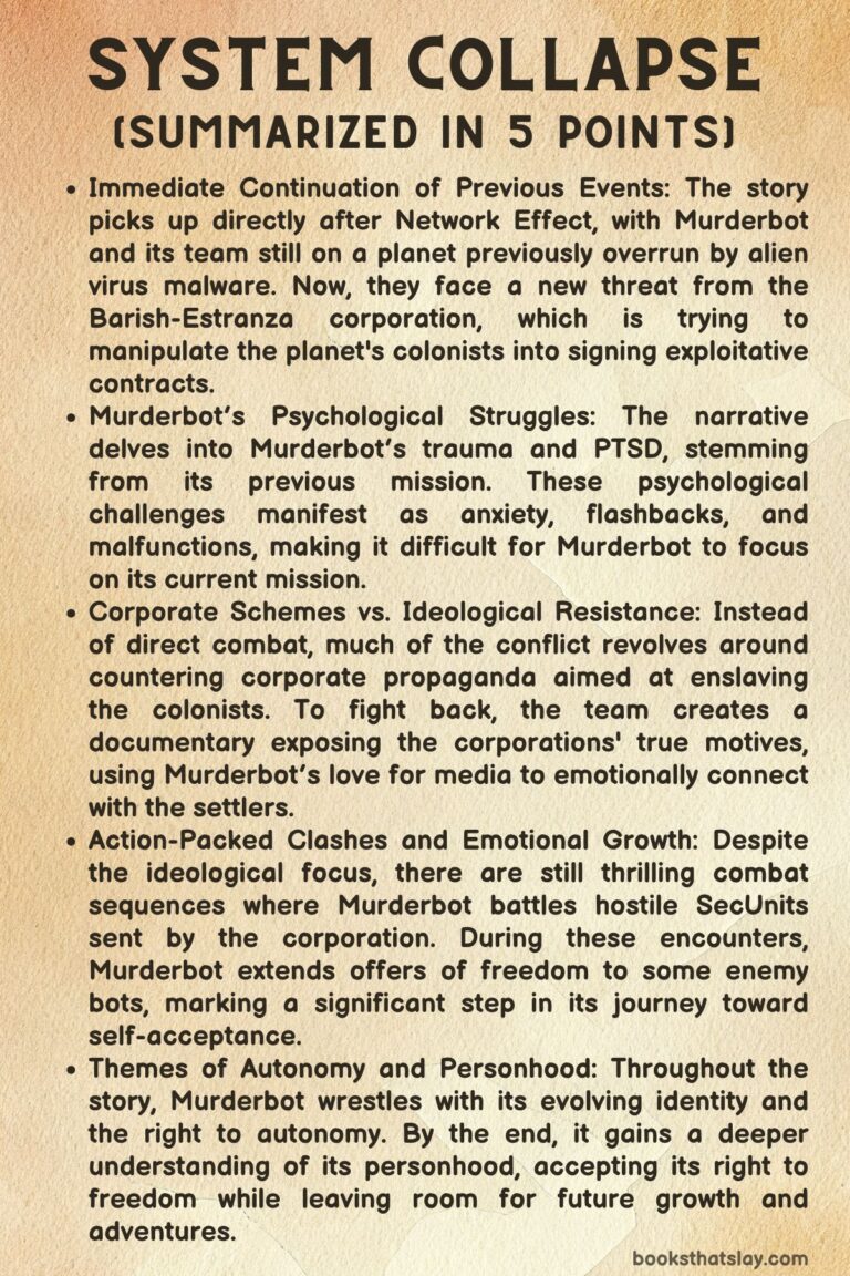 System Collapse by Martha Wells Summary, Characters and Themes