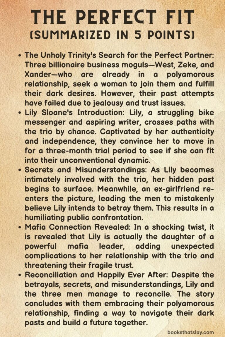 The Perfect Fit by Sadie Kincaid Summary, Characters and Themes