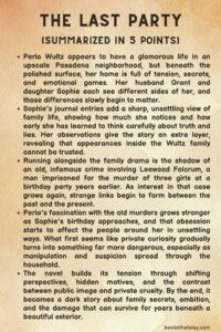 The Last Party by A.R. Torre Summary, Characters and Themes