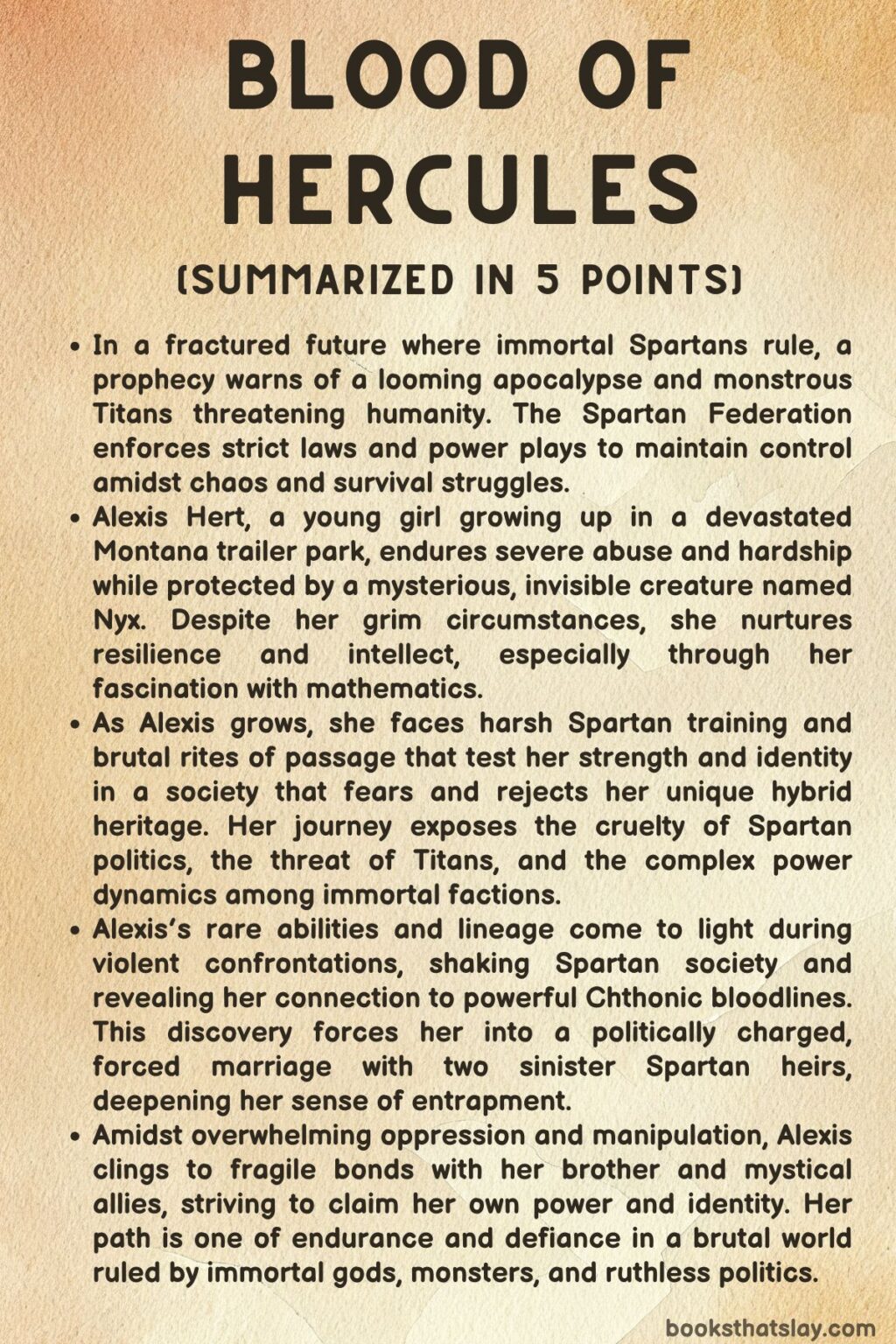 Blood of Hercules Summary, Characters and Themes