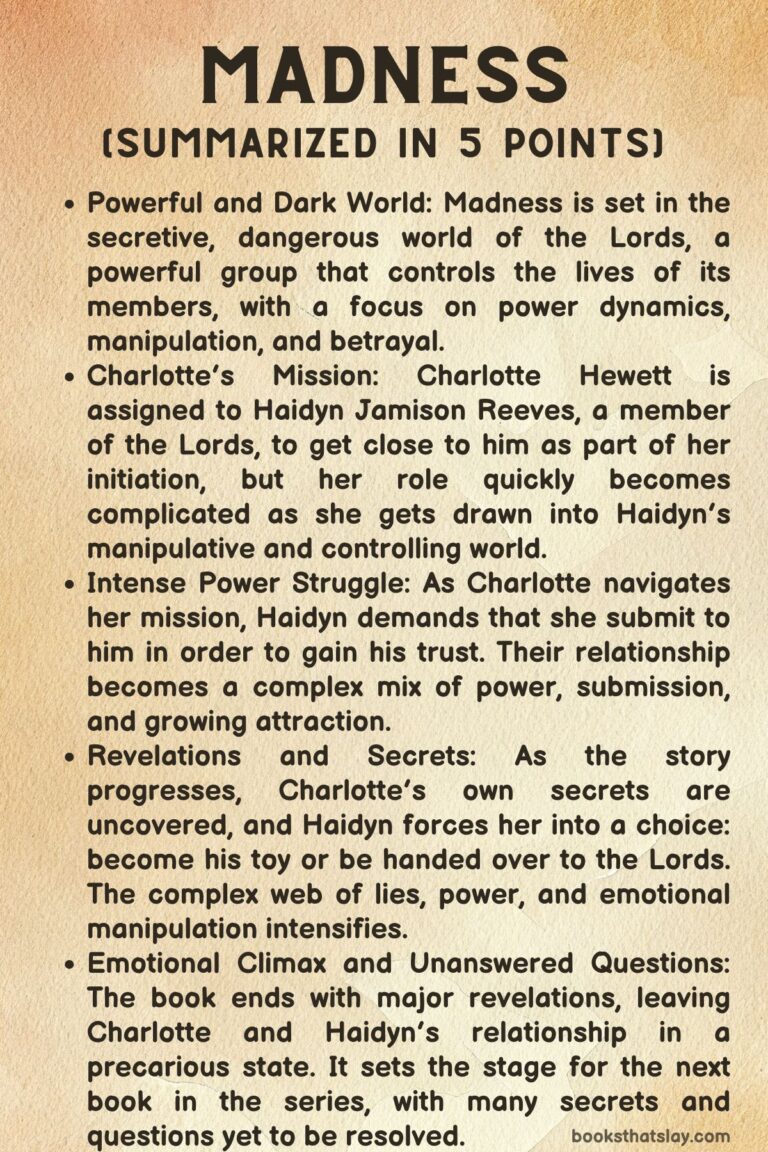 Madness by Shantel Tessier Summary, Characters and Themes