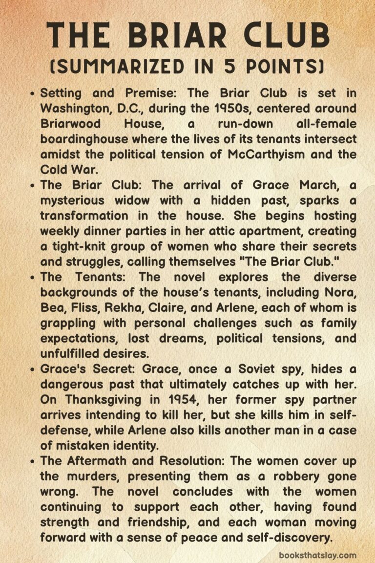 The Briar Club Summary, Characters and Themes