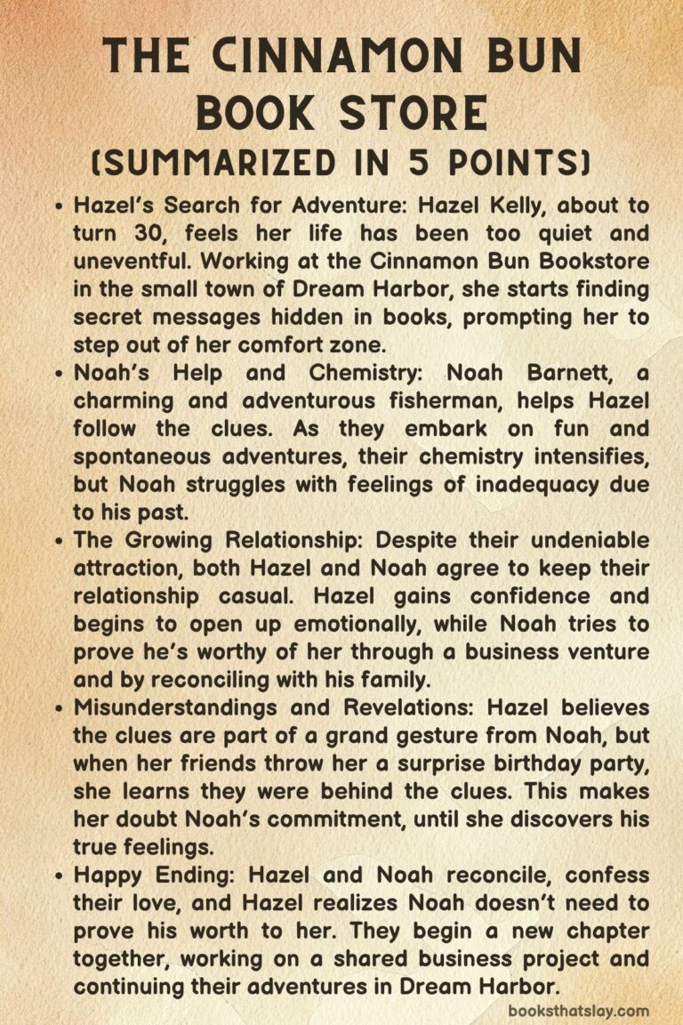 The Cinnamon Bun Book Store Summary, Characters and Themes