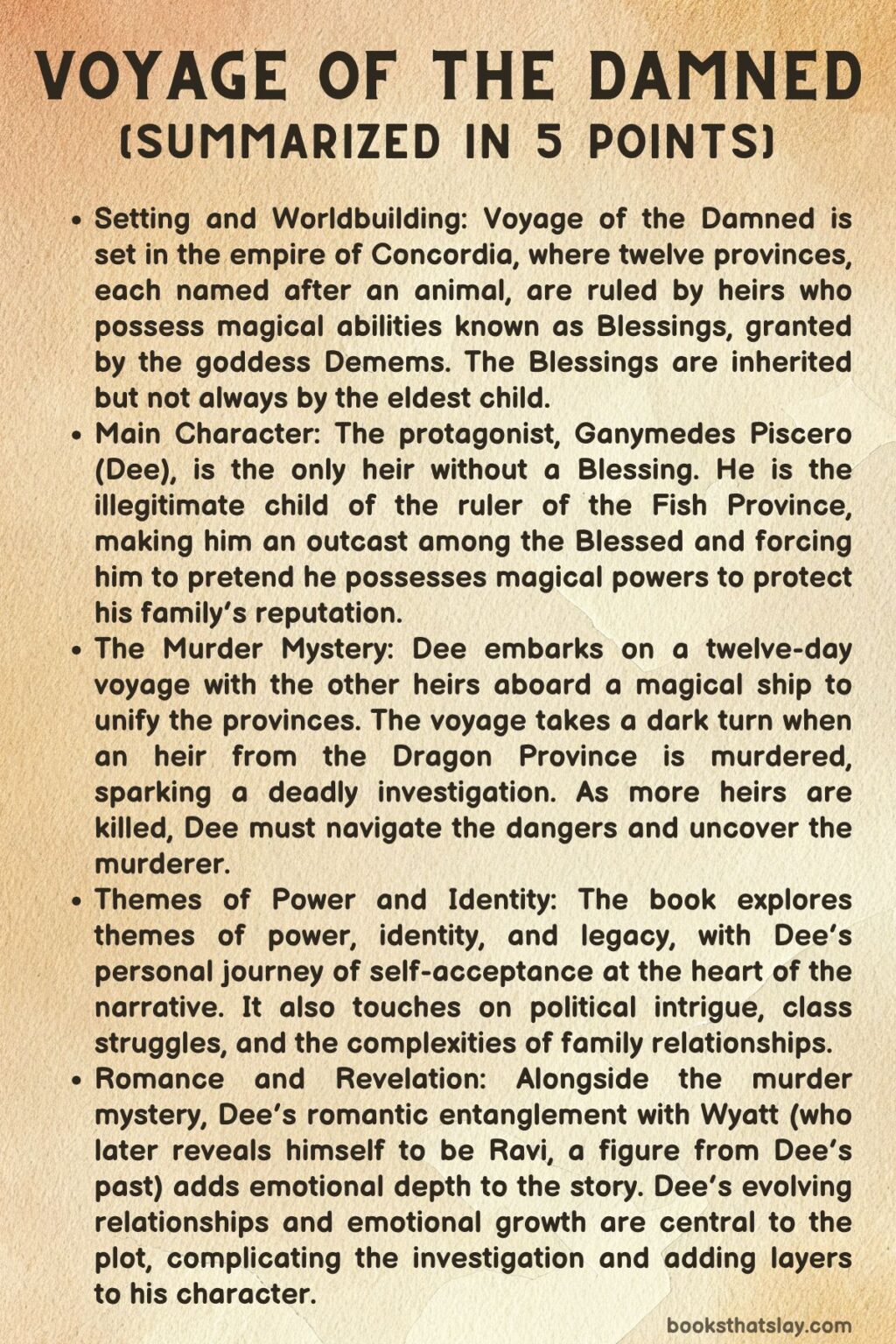 Voyage of the Damned Summary, Characters and Themes