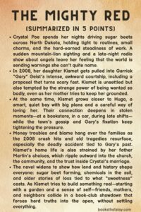 The Mighty Red by Louise Erdrich Summary, Characters and Themes