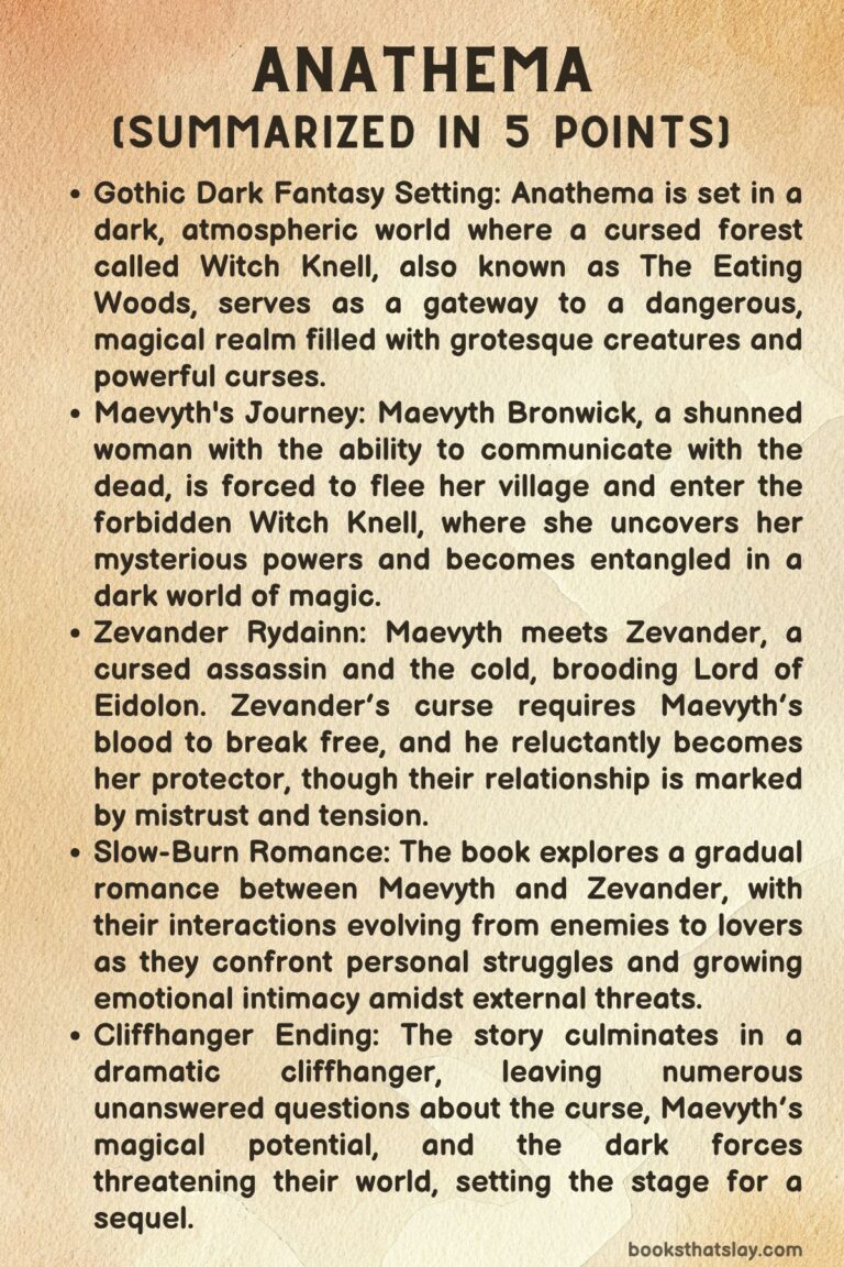 Anathema by Keri Lake Summary, Characters and Themes