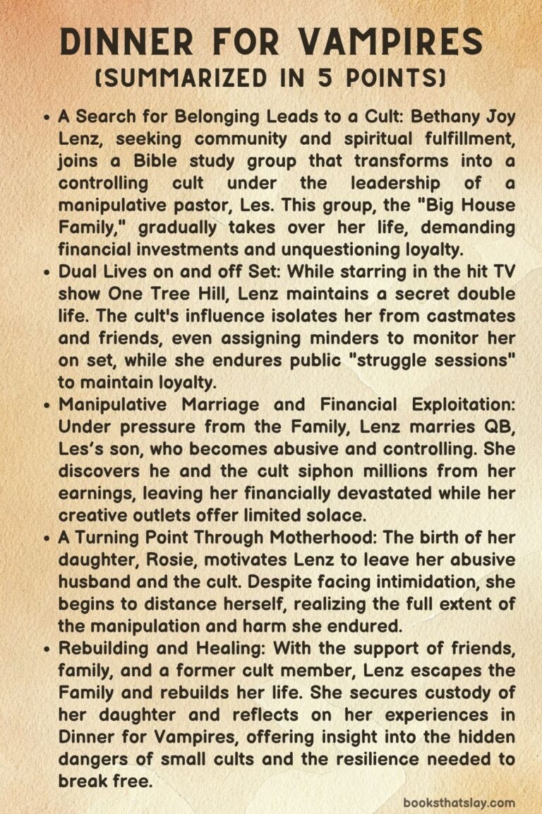 Dinner for Vampires: Life on a Cult TV Show Summary, Analysis and Themes