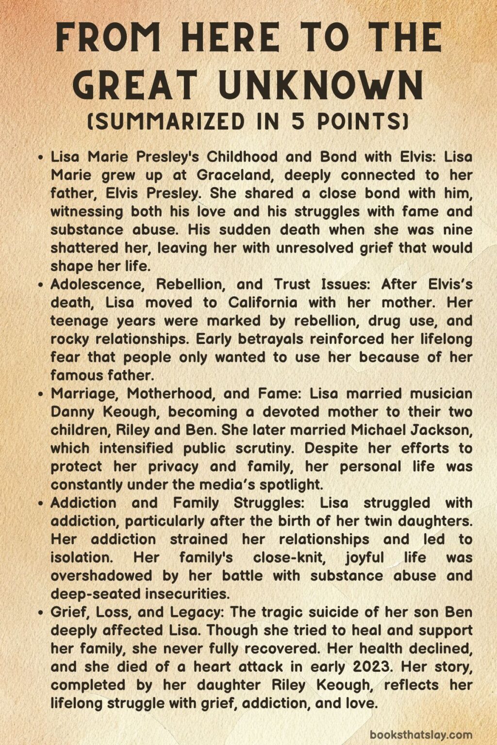 From Here to the Great Unknown Summary, Analysis and Themes