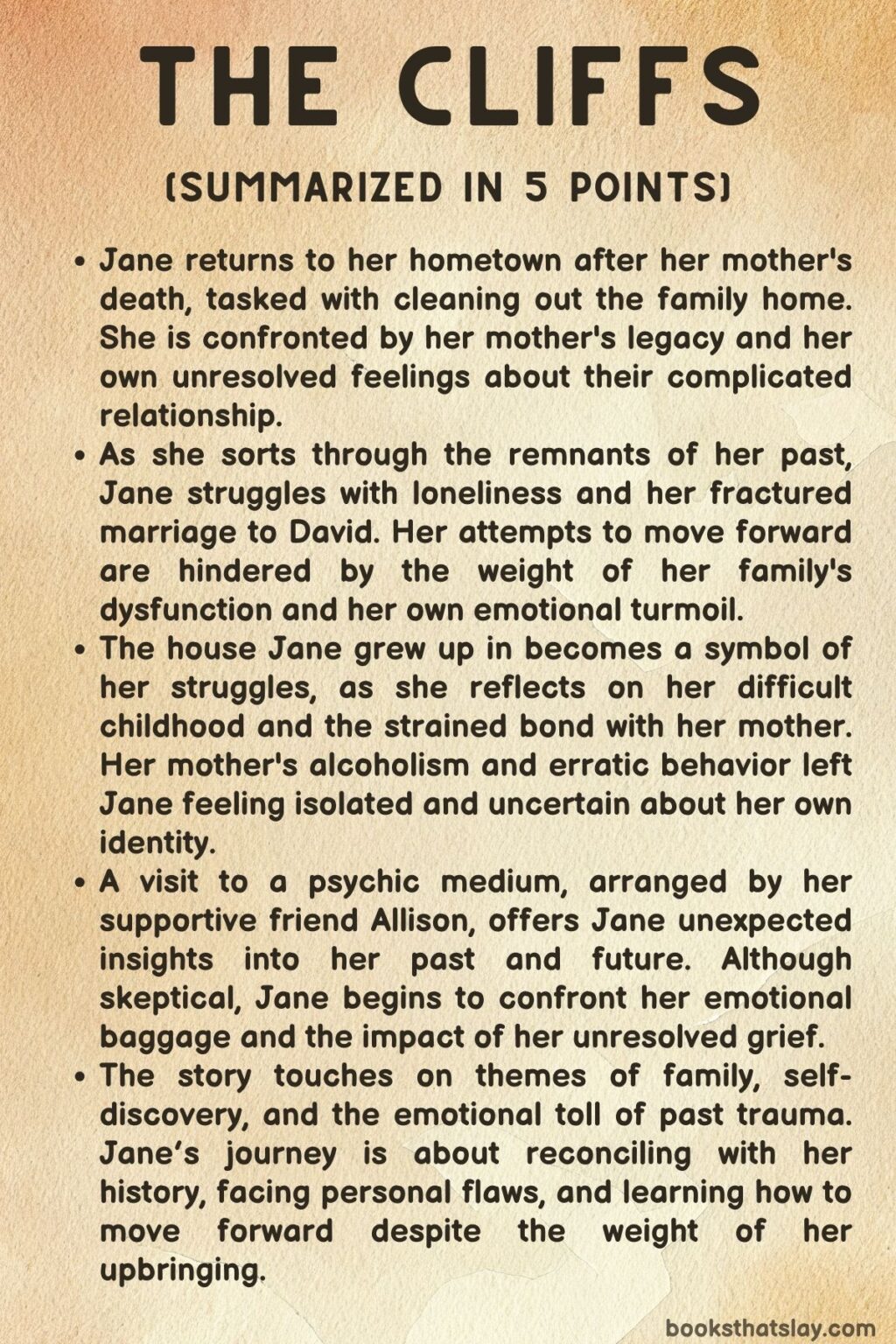 The Cliffs by J. Courtney Sullivan Summary, Characters and Themes