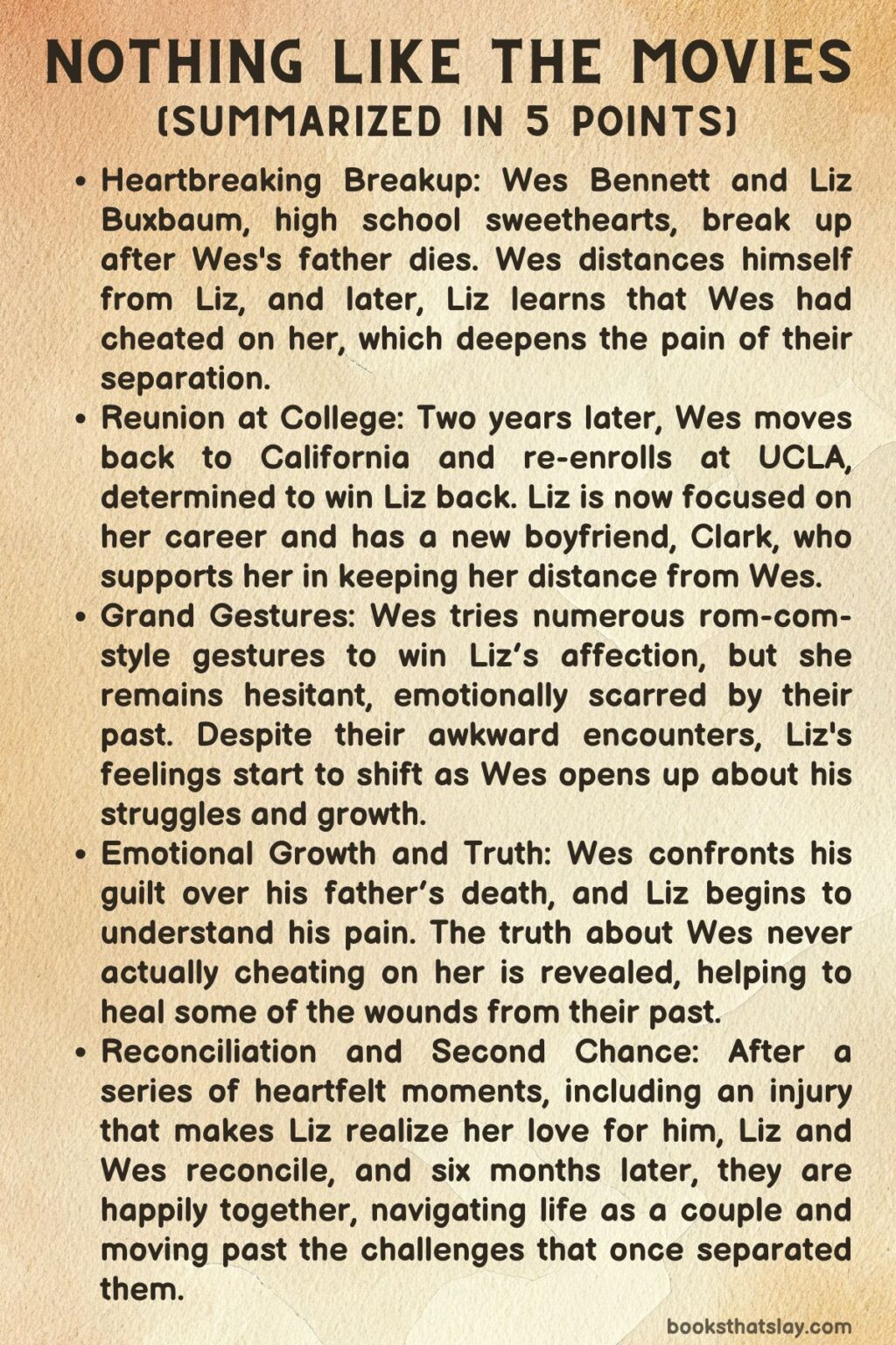 Nothing Like the Movies Summary, Characters and Themes