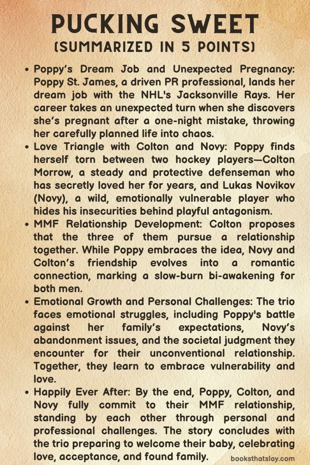 Pucking Sweet Summary, Characters and Themes