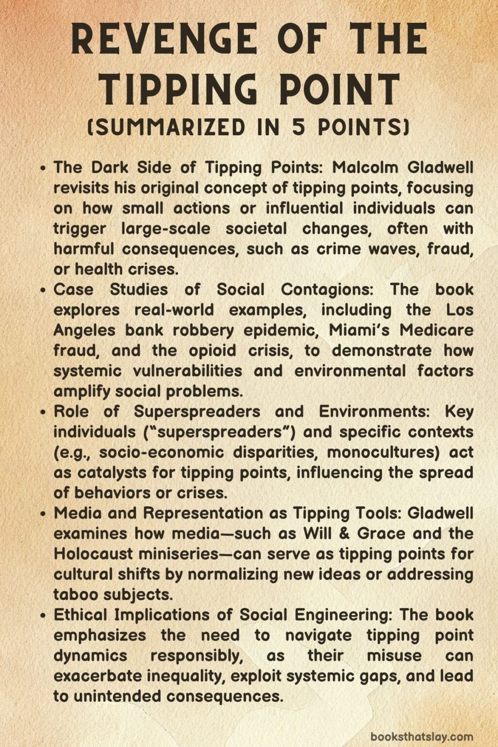 Revenge of the Tipping Point Summary, Analysis and Themes