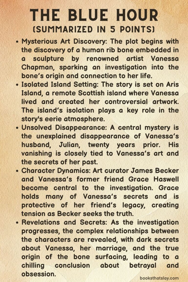 The Blue Hour by Paula Hawkins Summary, Characters and Themes