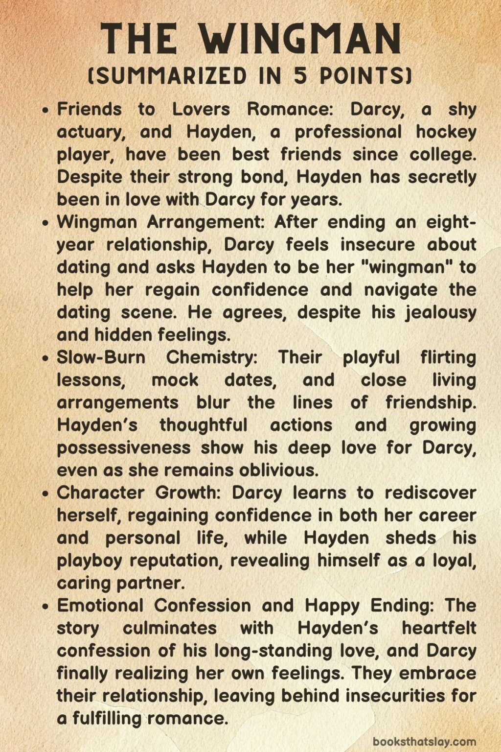 The Wingman by Stephanie Archer Summary, Characters and Themes