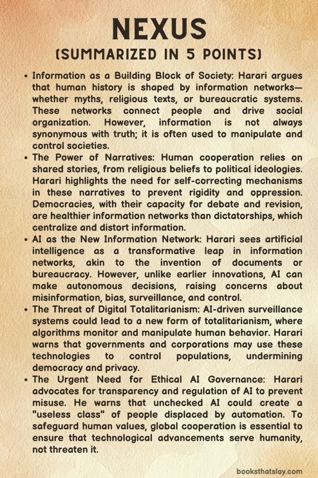 Nexus by Yuval Noah Harari Summary, Analysis and Themes