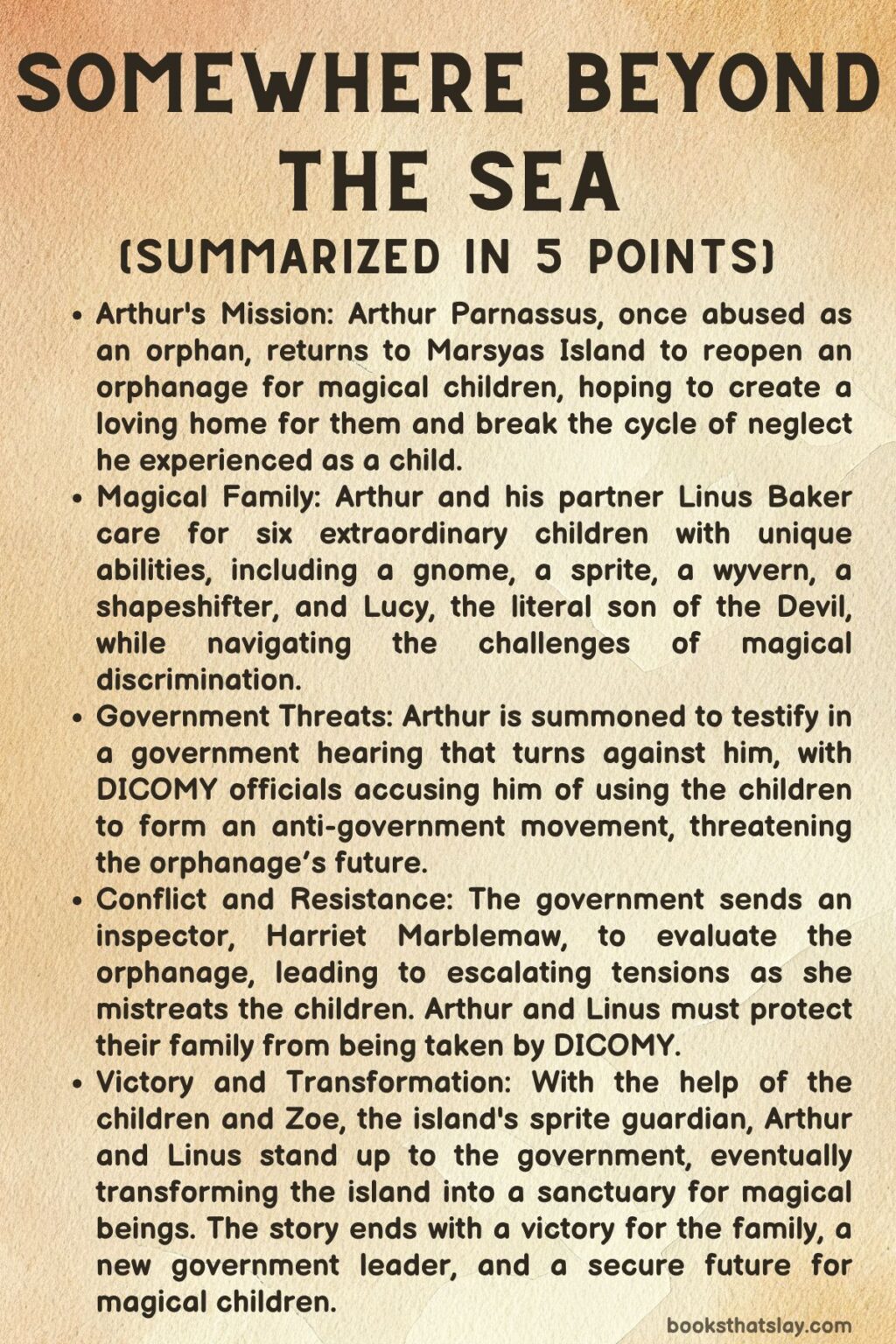 Somewhere Beyond the Sea Summary, Characters and Themes