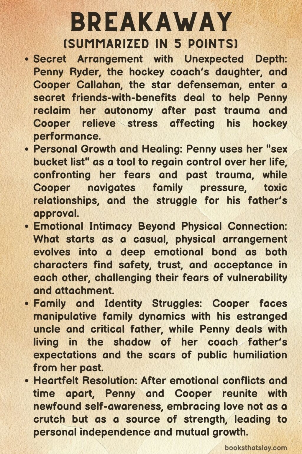 Breakaway by Grace Reilly Summary, Characters and Themes