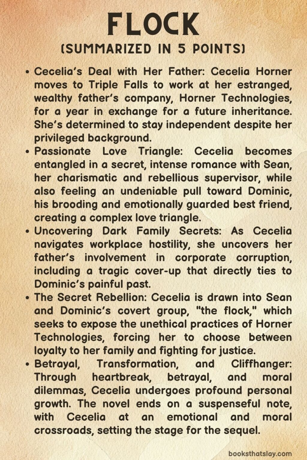 Flock by Kate Stewart Summary, Characters and Themes