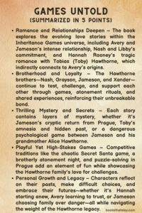 Games Untold: An Inheritance Games Collection Summary, Analysis and Themes