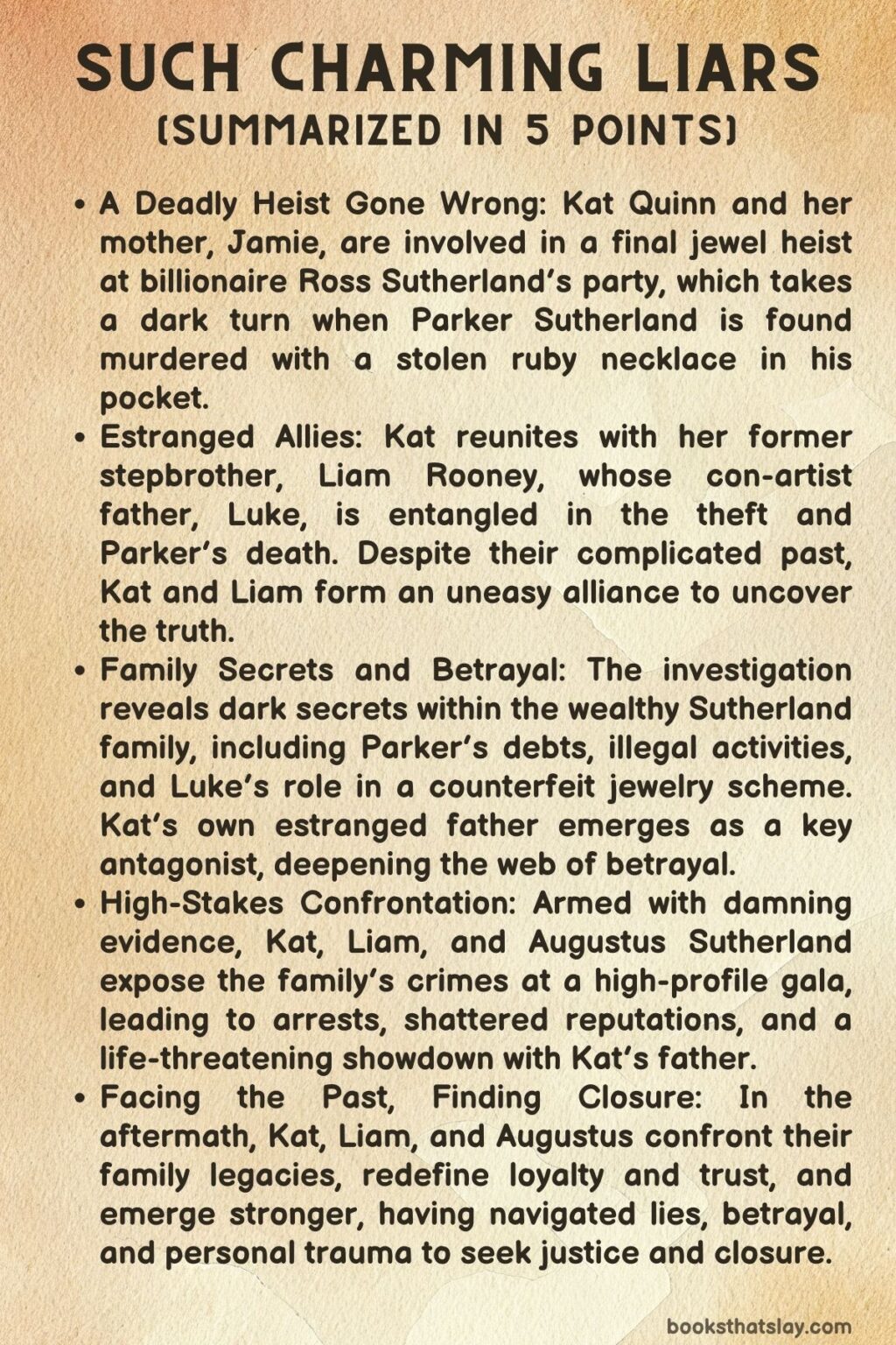 Such Charming Liars Summary, Characters and Themes