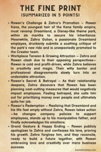 The Fine Print Summary, Characters and Themes