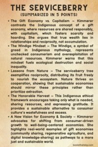 The Serviceberry Summary, Analysis and Themes