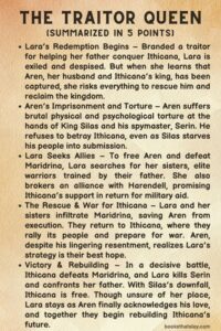 The Traitor Queen Summary, Characters and Themes