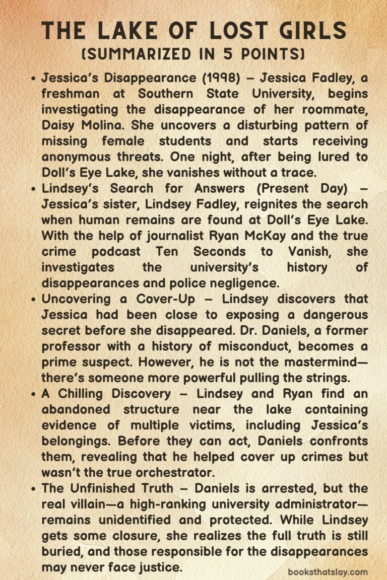 The Lake of Lost Girls Summary, Characters and Themes