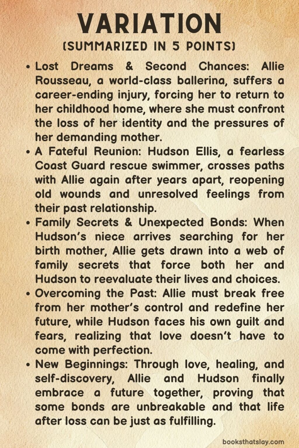 Variation by Rebecca Yarros Summary, Characters and Themes