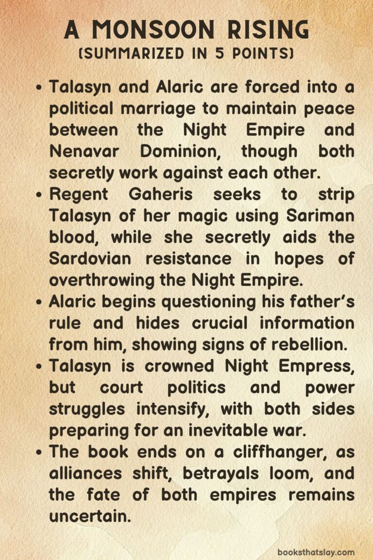 A Monsoon Rising Summary, Characters and Themes