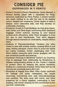 Consider Me by Becka Mack Summary, Characters and Themes