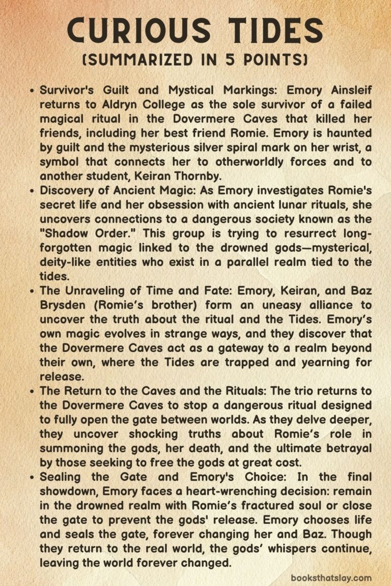 Curious Tides Summary, Characters and Themes